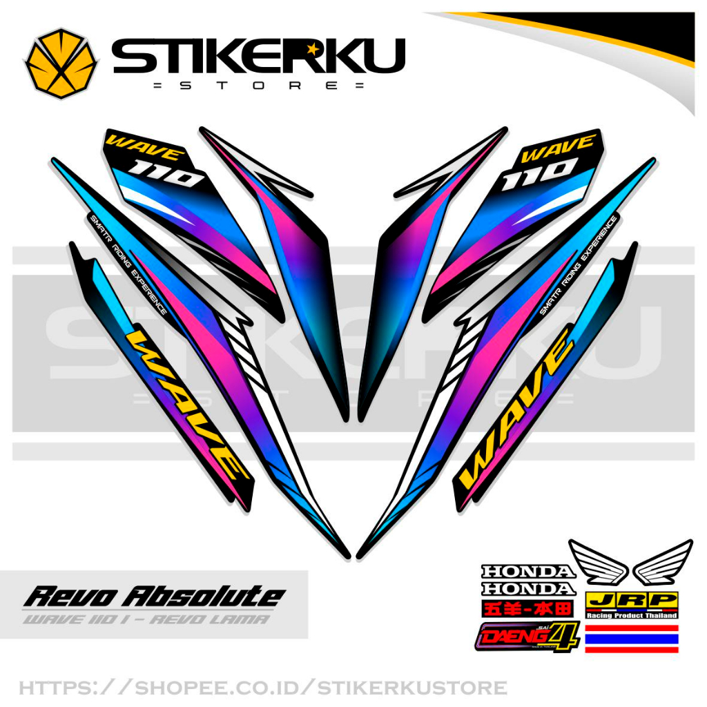 Striping ABSOLUTE REVO 110 CW / STICKER ABSOLUTE REVO 110 / STICKER ...