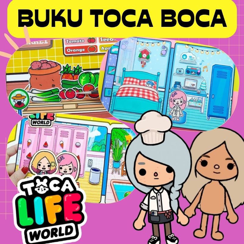 Book DISASSEMBLY Toca Toca Boca Paper doll Book Toca Boca Paper Toys ...