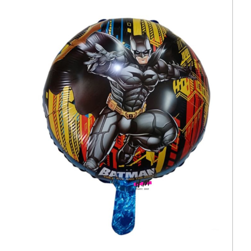 Batman MOTIF Round FOIL Balloon | Batman Round FOIL Balloon | Shopee ...