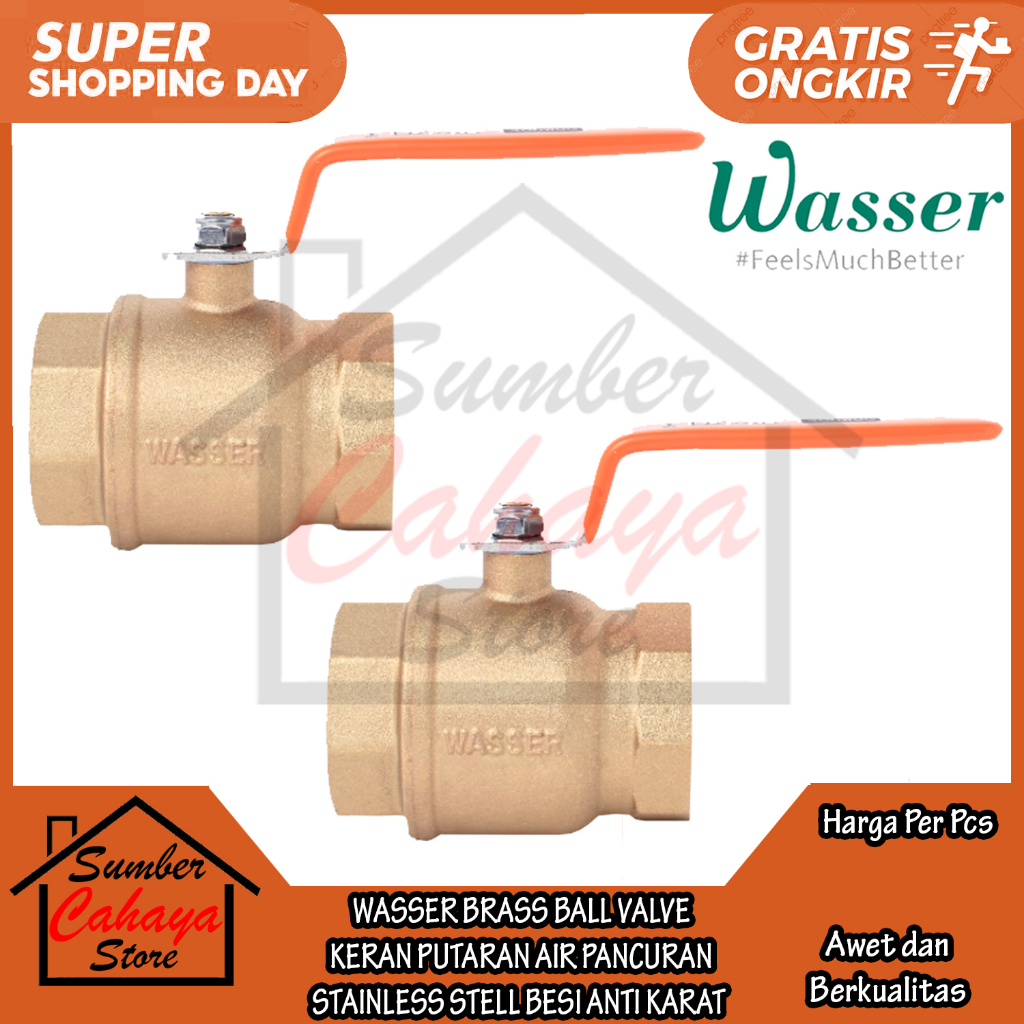 Wasser BRASS BALL VALVE Shower Faucet STAINLESS Steel Bathroom WC ...