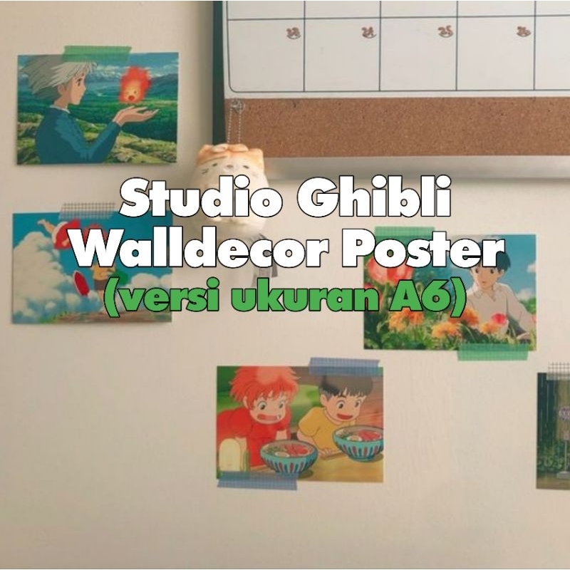 (20pcs)Studio Ghibli poster/ ghibli poster (Version 14.8cm X 10.5cm ...
