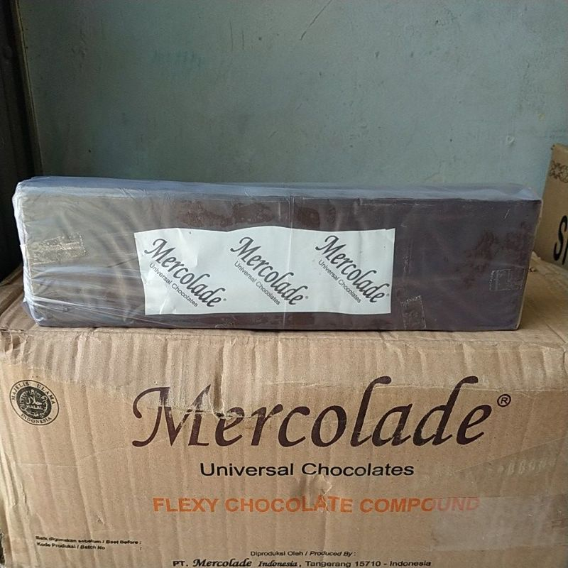 Mercolade flexy dark chocolate compound 1kg / mercolade chocolate bar ...