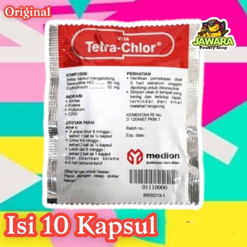 Vita Tetra Chlor 10 capsules - Chicken Snoring Medicine | Shopee Malaysia