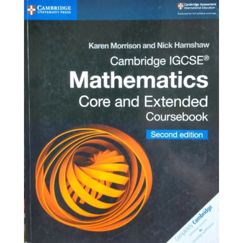 Mathematics Core And Extended Book Cambridge Igcse Shopee Malaysia