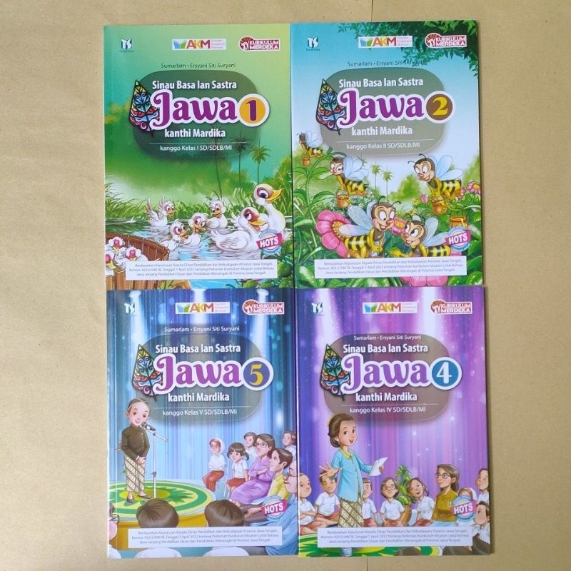 Sinau BASA lan LITERARY JAVA THREE SERANGKAI Class 1, class 2, class 4, class 5 | Shopee Malaysia
