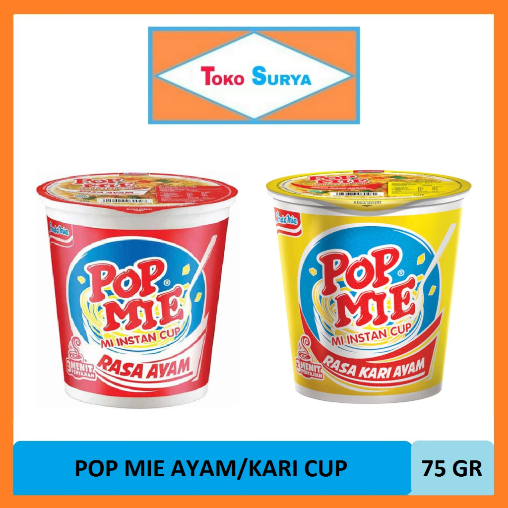 Pop Noodles Instant Noodle Noodles Cup Chicken Flavor/Chicken Curry 75 ...