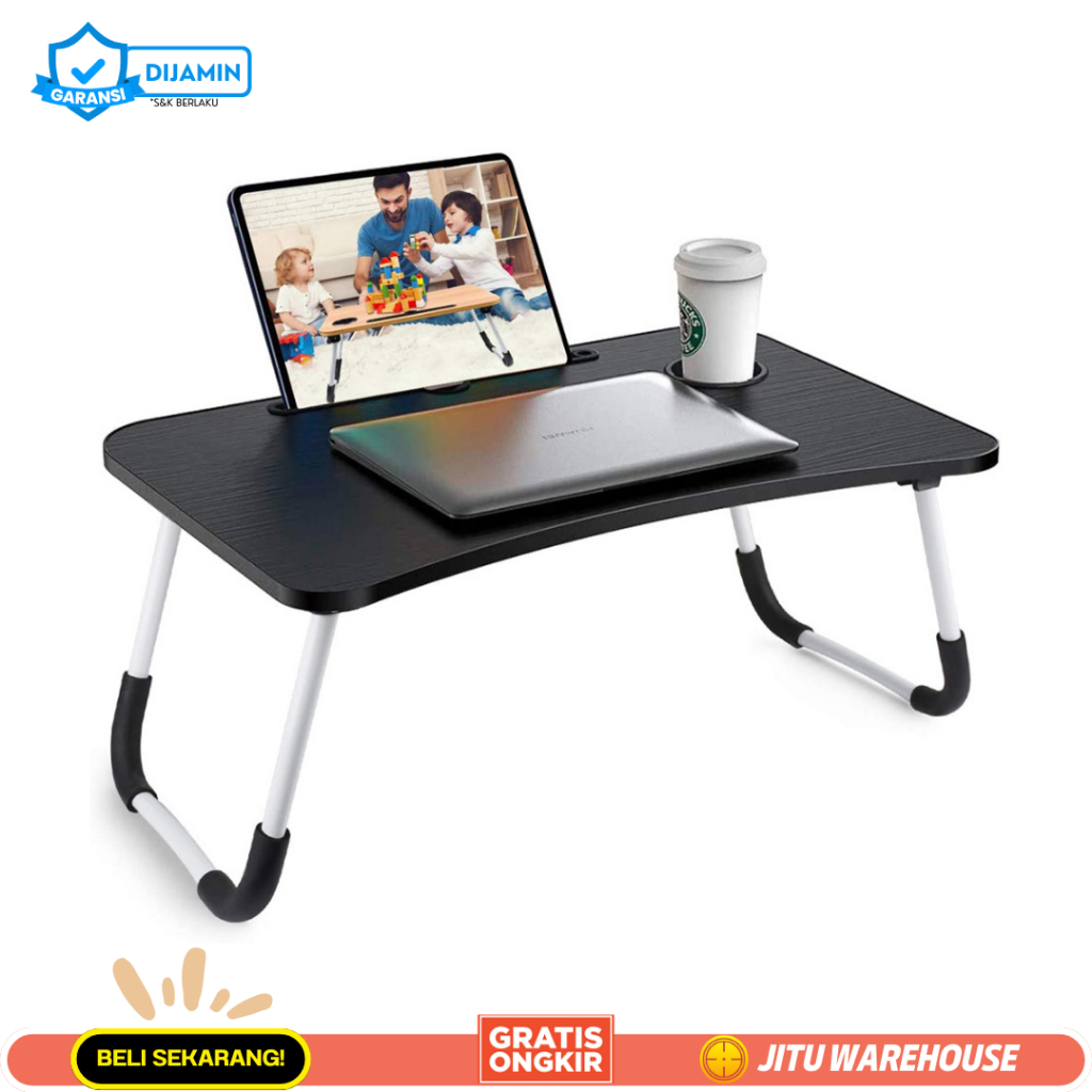 Folding Laptop Table Stand Lesehan Bed Mattress Foldable Notebook Desk Table Bed | Shopee Malaysia