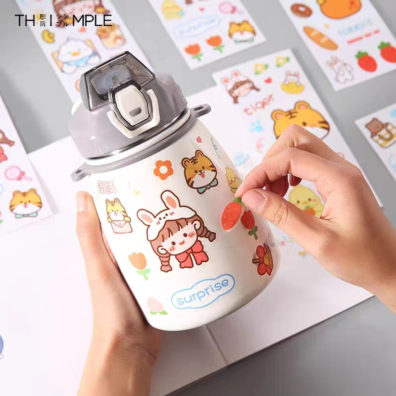 Cute Character Sticker Korean Motif Aesthetic Sticker Multipurpose ...