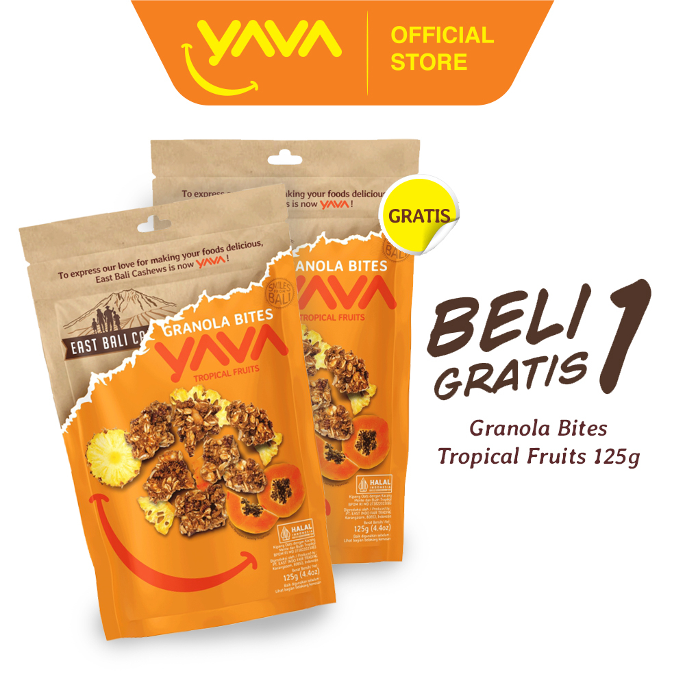 Yava Granola Bites Tropical Fruits 125g | Shopee Malaysia