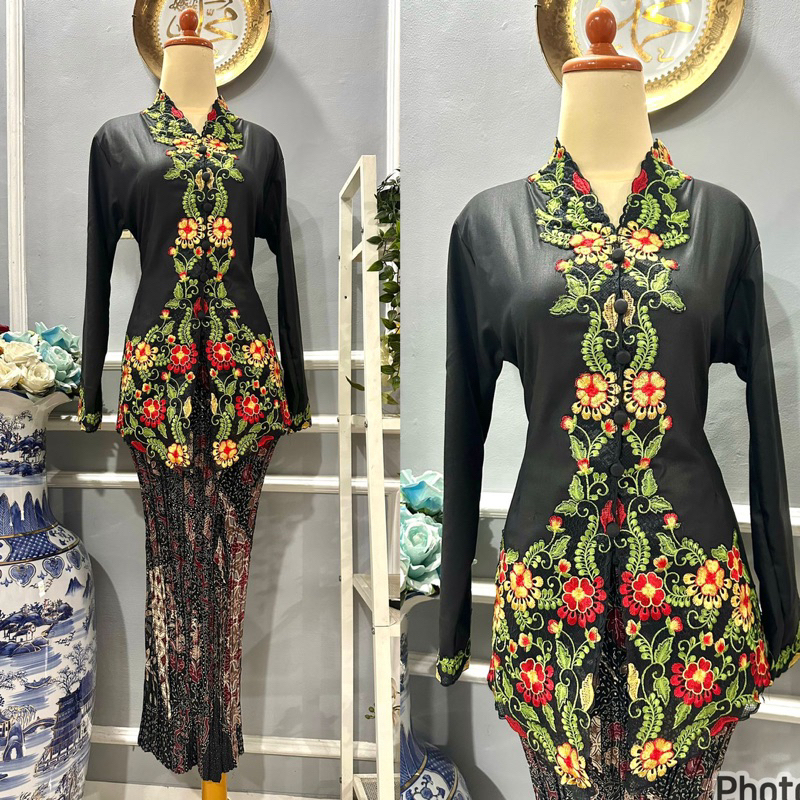 KATUN Newest PARTY BORDIL COTTON ENCIM KEBAYA / BORDIL GRADUATION ENCIM ...
