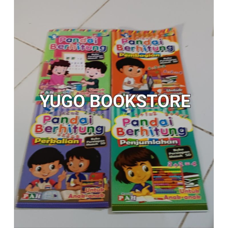 PACKAGE OF 4 COUNTING PANDAI BOOKS FOR PAUD AND KINDERGARTEN ORIGINAL ...
