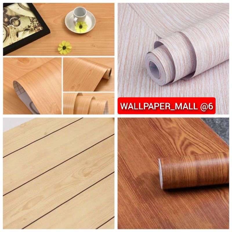 KAYU Wooden Wallpaper Wooden Stickers Wooden Wall Stickers Wooden ...