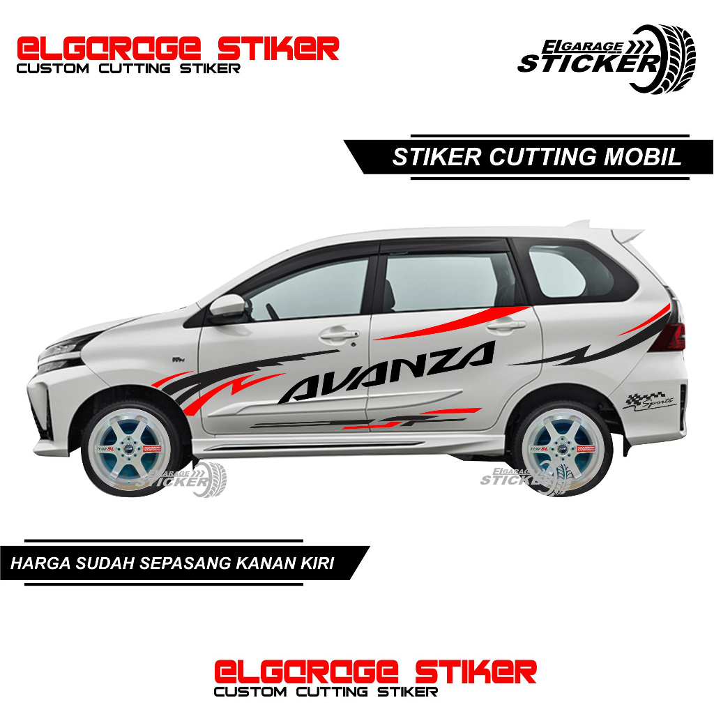 Avanza xenia Car Sticker cutting Sticker Side body Variation all avanza ...