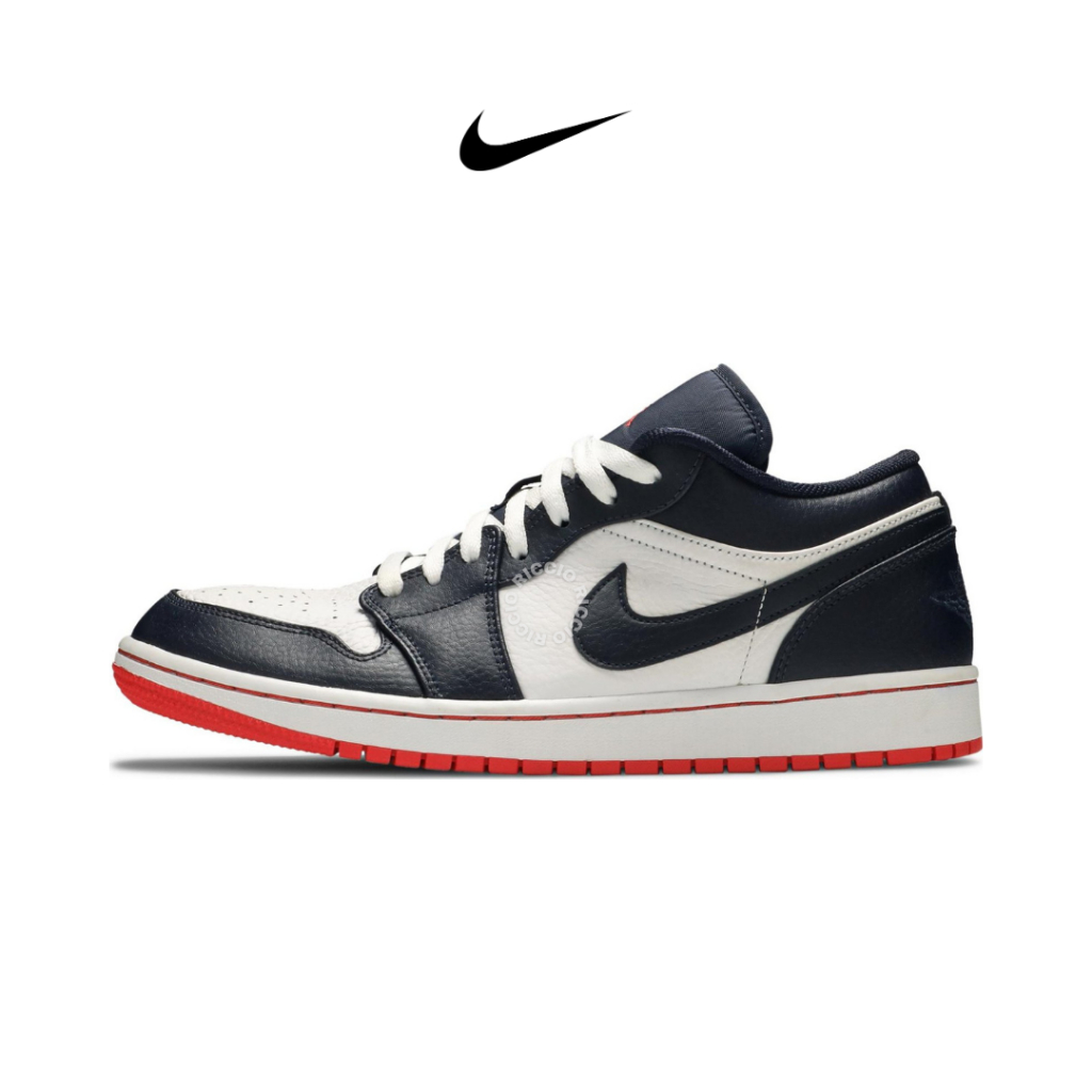 Nike Air Jordan 1 Low Obsidian Bucket Glow Sneakers 100% | Shopee Malaysia