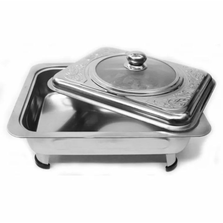 Square Box Stainless Serving Box Buffet Container | Shopee Malaysia