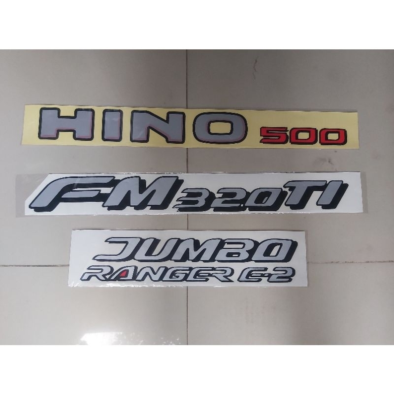 Hino 500 fm320TI Sticker / hino 500 fm 320 ti Jumbo ranger E-2 truck ...