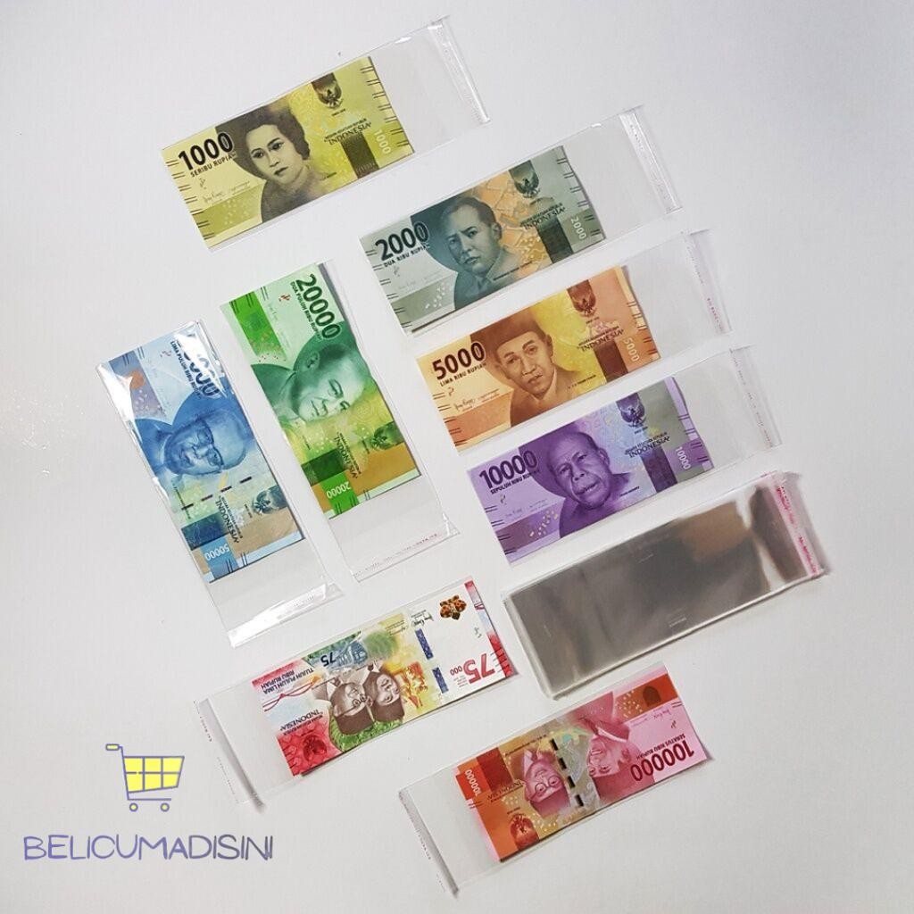 (100 Sheets) OPP Plastic Money 7 x 15 cm / Money Bouquet Bouquet ...