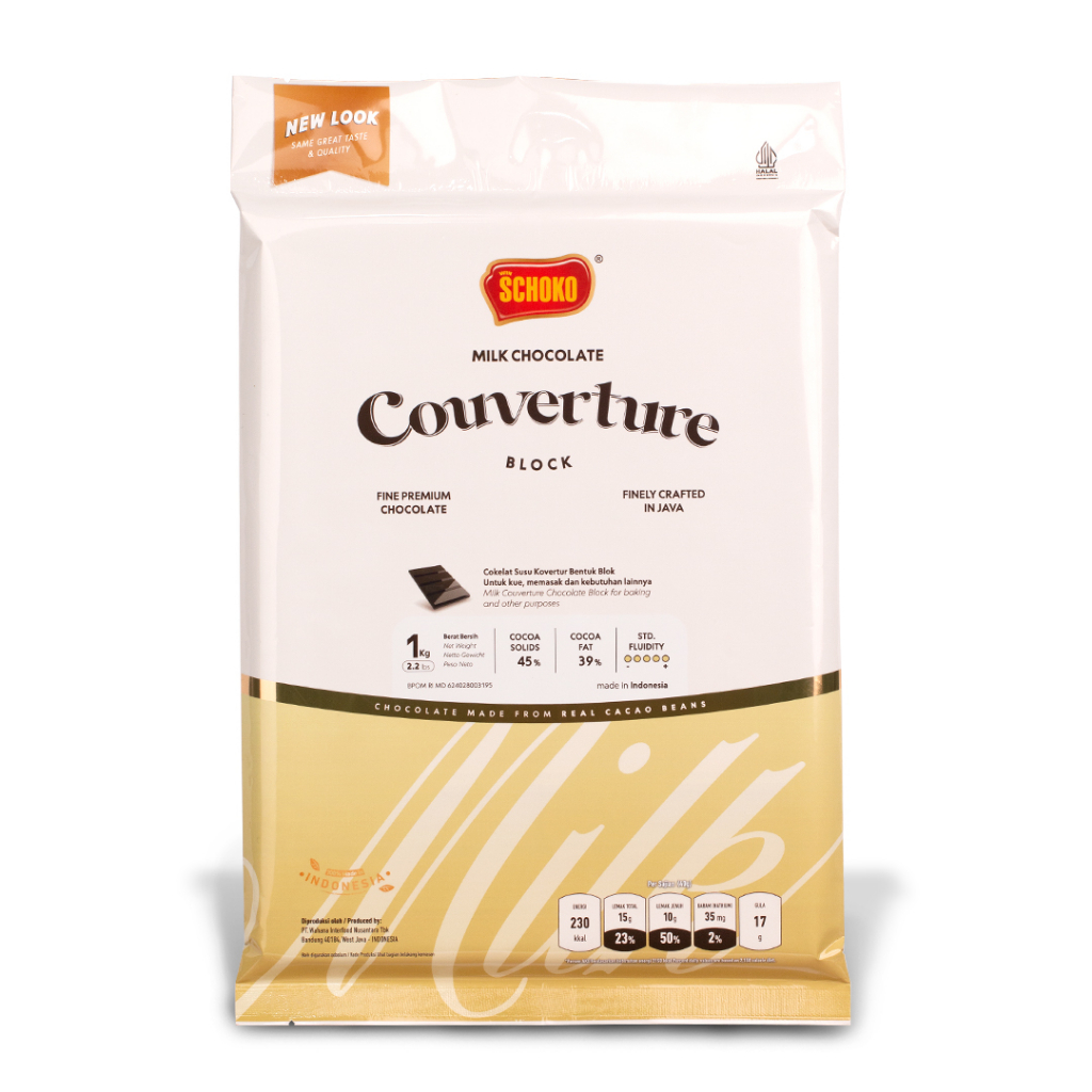Schoko Milk Chocolate Couverture Block - 1 Kg / Chocolate Isolation ...