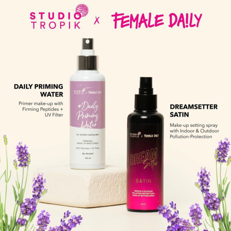 Studio Tropic x Female Daily Dream Setter Satin & Daily Priming Water ...