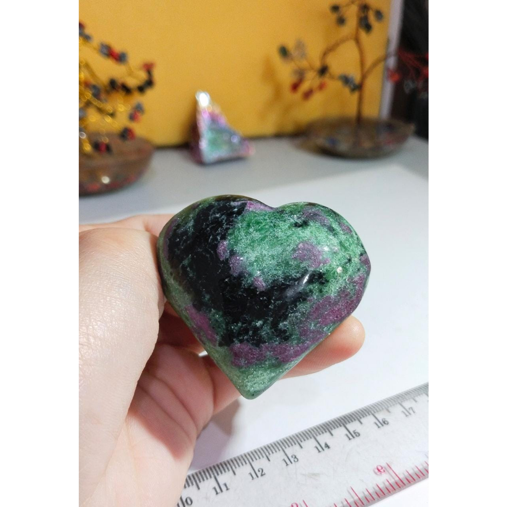 Natural Ruby Zoisite (Anyolite) Heart Natural (4) | Shopee Malaysia