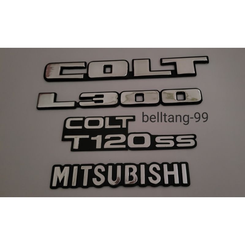 Colt t120ss writing logo emblem/mitsubishi logo emblem/cott logo emblem ...
