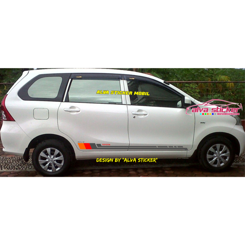 Sticker avanza sticker sticker list cutting Car body toyota avanza ...