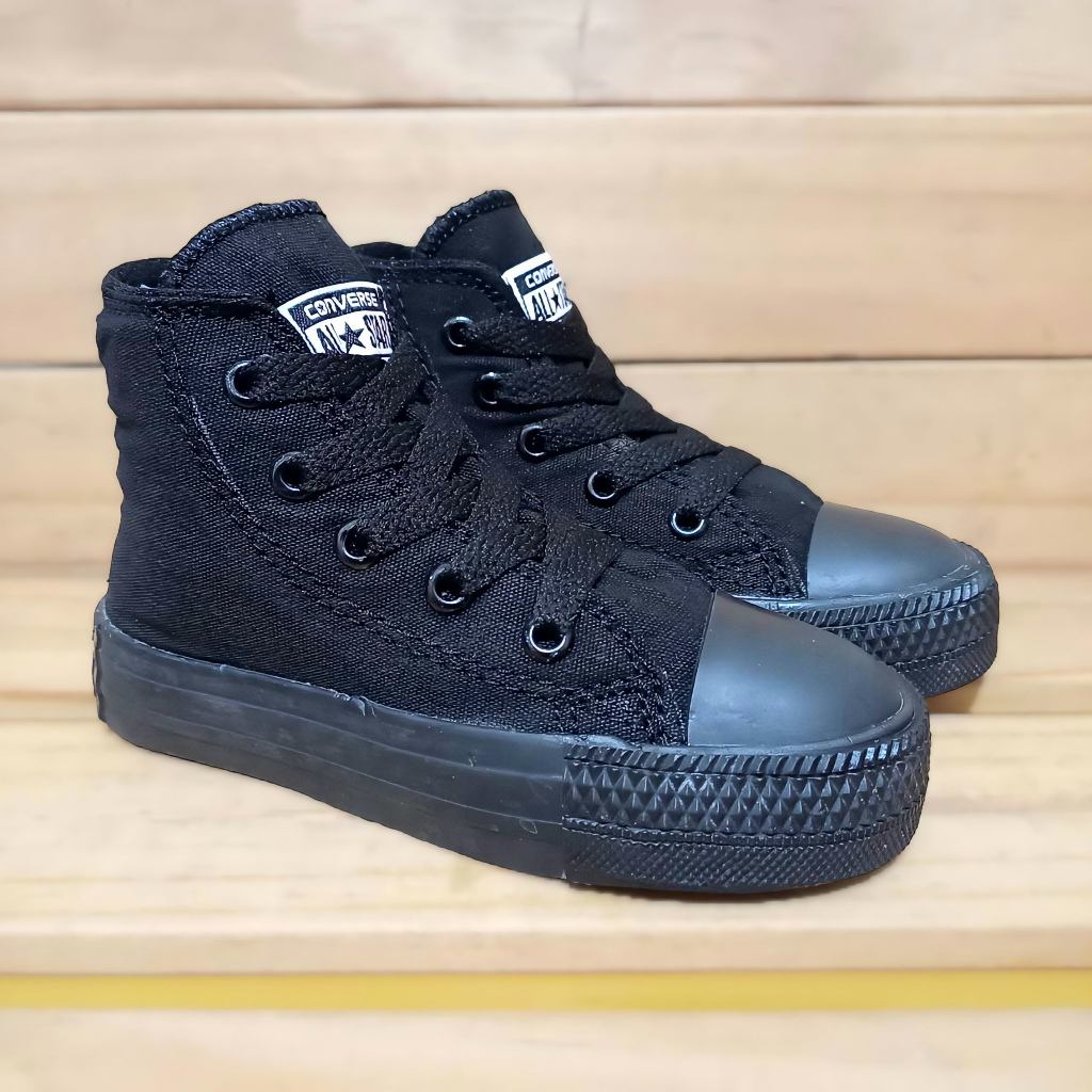 Sepatu Anak Converse Classic All Black/Sepatu Sneakers Boys Girls ...