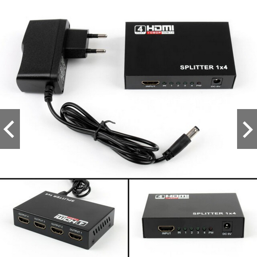 Hdmi splitter 4 port splitter hdmi 4 port | Shopee Malaysia