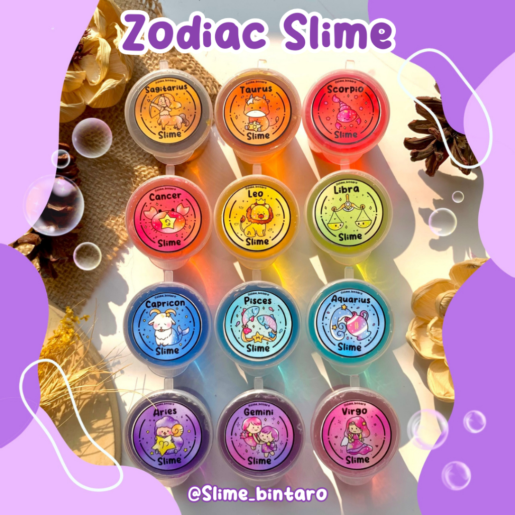 ZODIAC SLIME 25 ML BY SLIME BINTARO || ZODIAC SERIES SLIME || MINI ...