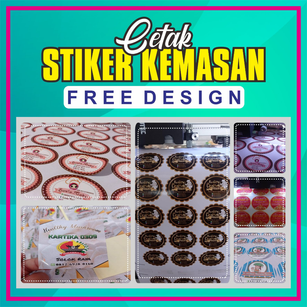 Food STICKER LABEL / PACKAGING STICKER / PRODUCT STICKER / FOOD BOX ...