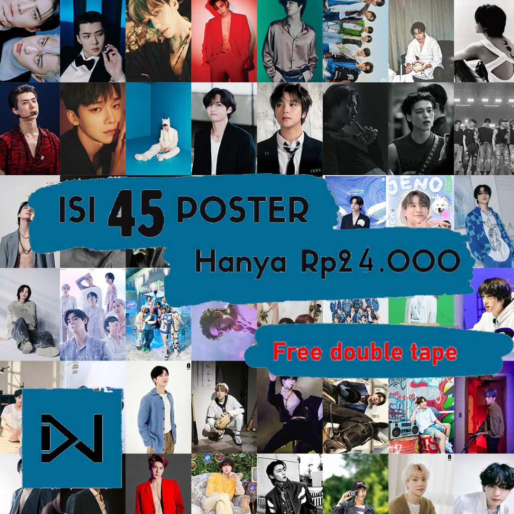 HIASAN DINDING Korean POSTER IS 45pcs | Delusionwall | Korean AESTHETIC WALL POSTER | Art PAPER ...