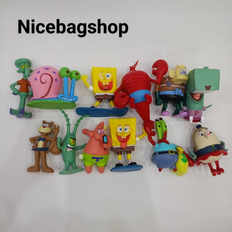 Action Figure Spongebob Squarepants Miniature Set | Shopee Malaysia