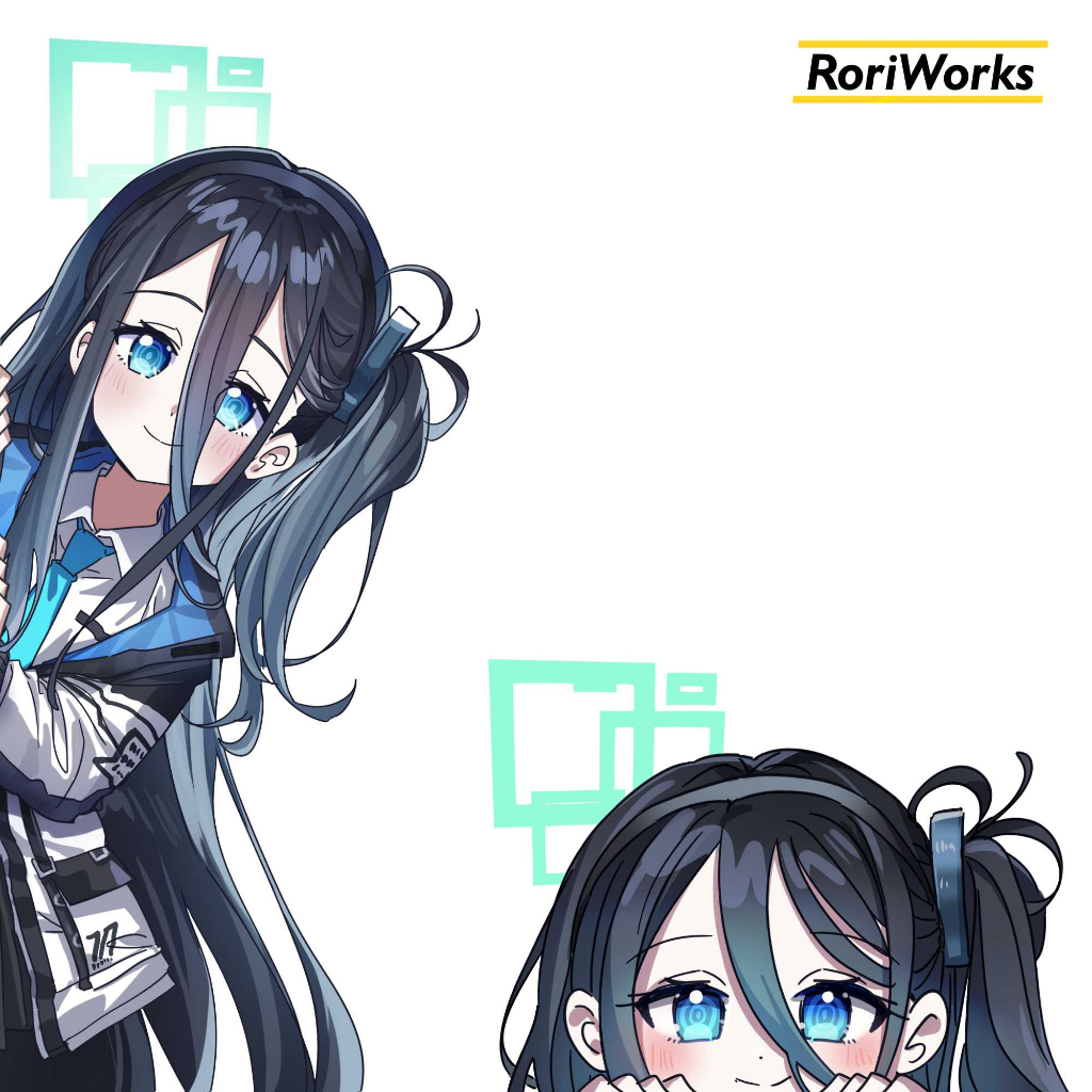 Peeking Anime Stickers - Aris Tendou | Blue Archive | Shopee Malaysia