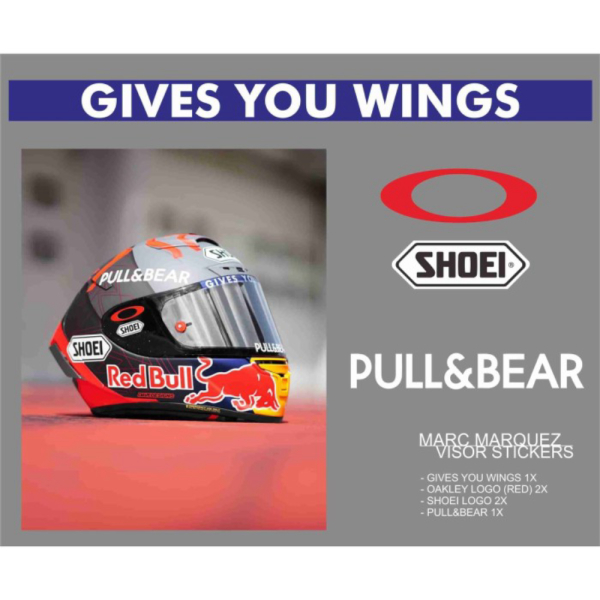 Helmet Visor Stickers - 93 Marc Marquez | Shopee Malaysia