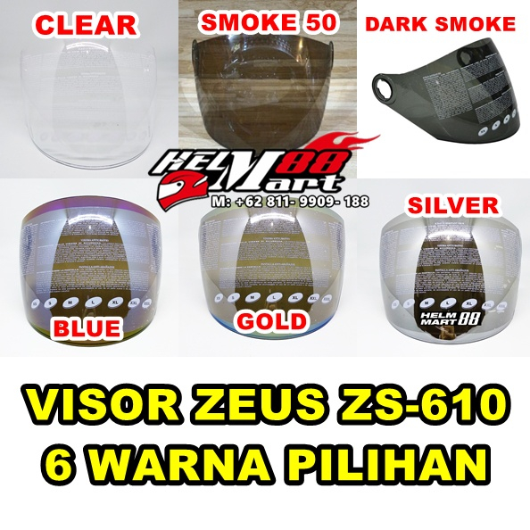 Original Zeus 610 Helmet Visor / Zeus 610 Helmet Visor | Shopee Malaysia