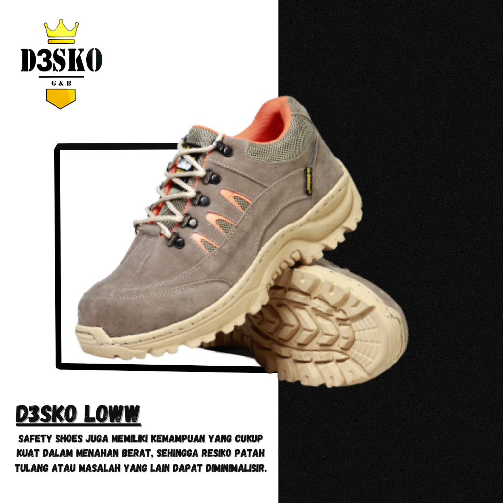 Original D3sko Bulldozer Steel Toe Men's Safety Shoes for Outdoor ...