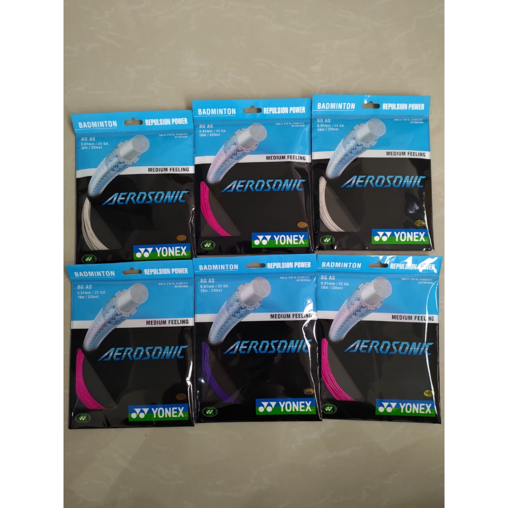 Yonex Aerosonic Badminton Racket Strings Original BG AS | Shopee Malaysia