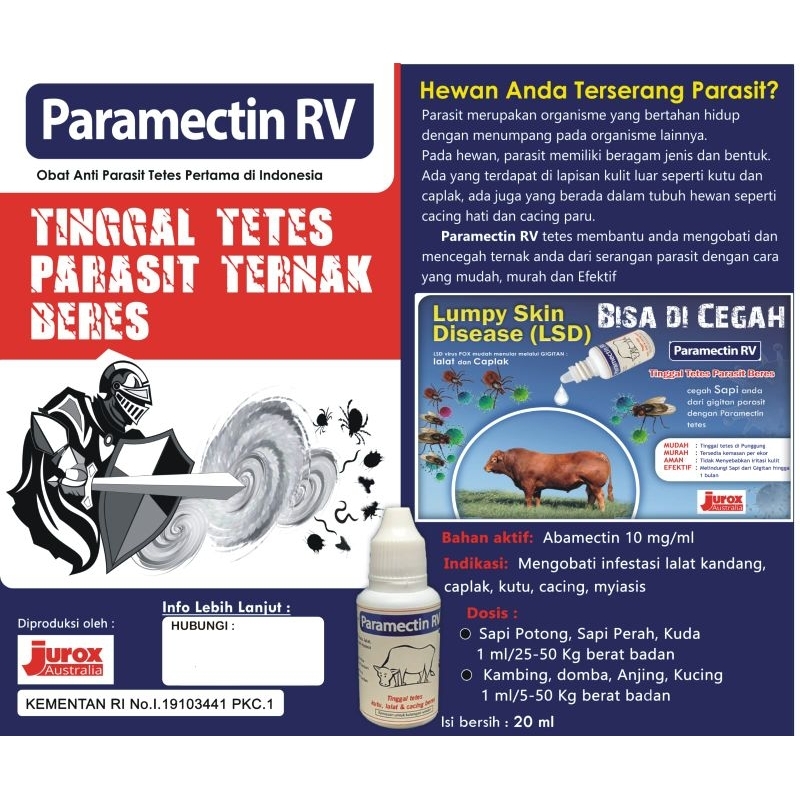 Paramectin-rv Anti Ecto And Endoparasite Effective In Overcoming ...