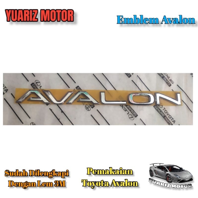 Toyota AVALON WRITING LOGO EMBLEM TOYOTA AVALON REAR LUGGAGE | Shopee ...