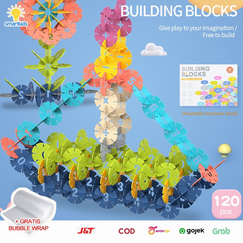 Snowflake building block number calculation/Bombik tazos puzzle block ...