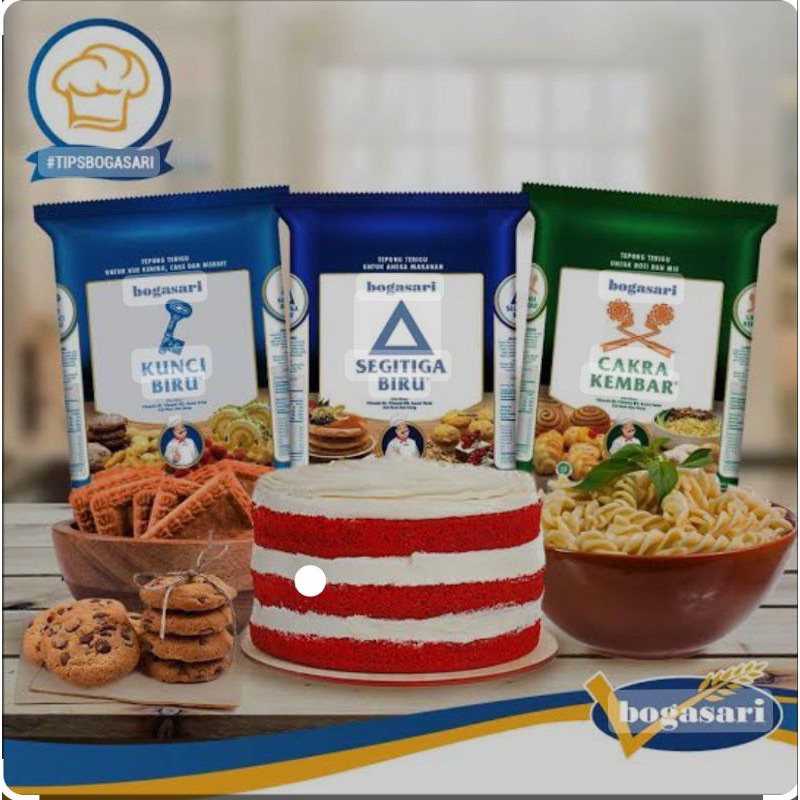 Blue triangle flour/blue key 1kg/Sania 1kg | Shopee Malaysia