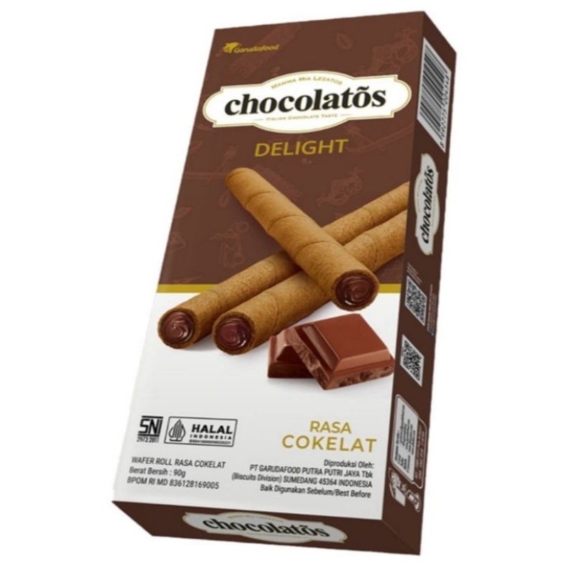 Chocolatos Delight Wafer Roll Chocolate 90g | Shopee Malaysia