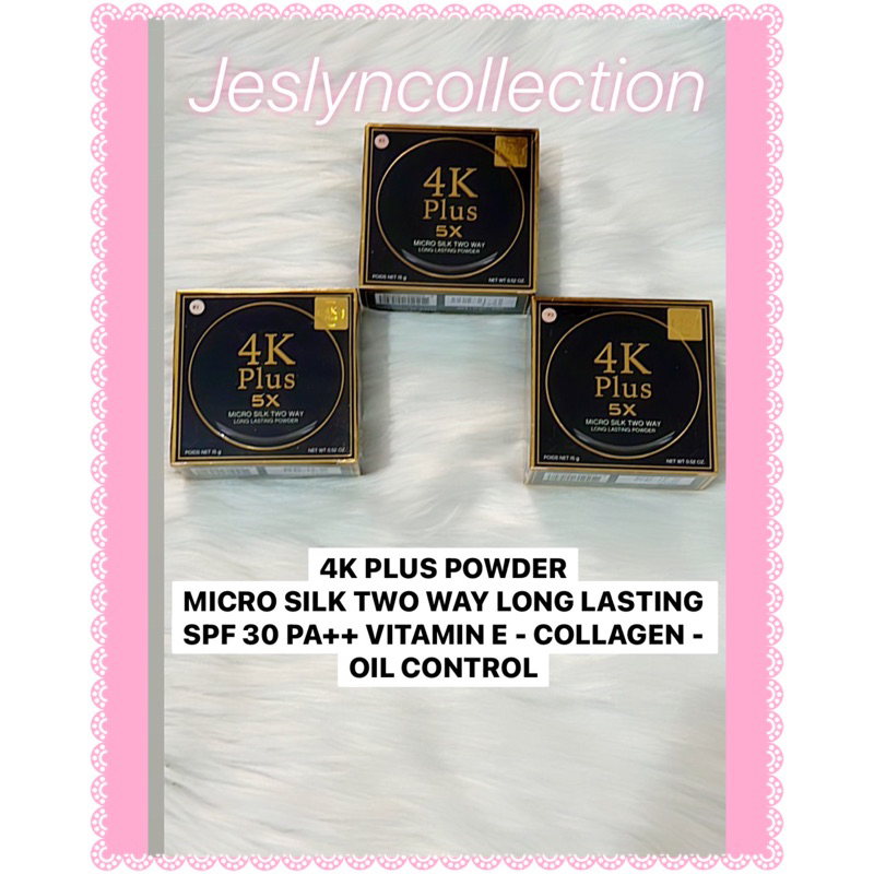 4k PLUS POWDER Micro Silk Two Way Long Lasting SPF 30 PA++ Vitamin E ...