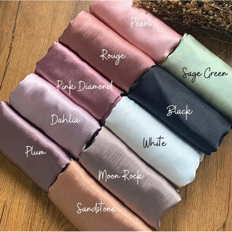 Part 2 Pashmina Malay Silk Satin Texture Premium Shawl Pashmina Silk ...