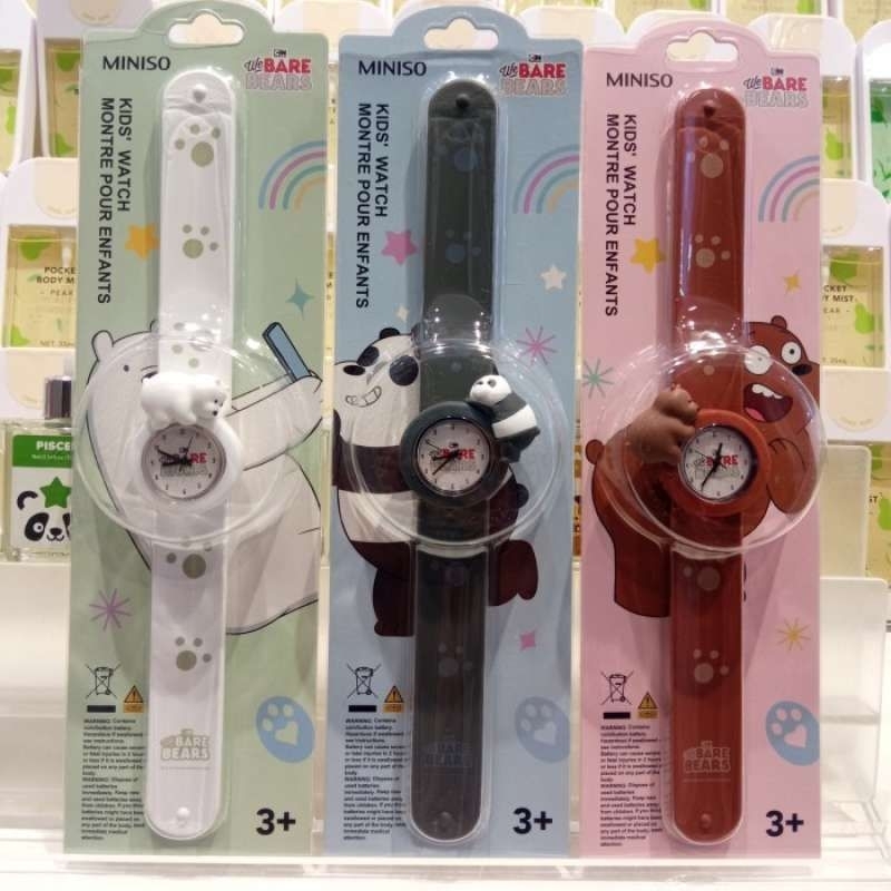 Miniso JAPAN Cute Children's Watch We BARE BEARS | Shopee Malaysia