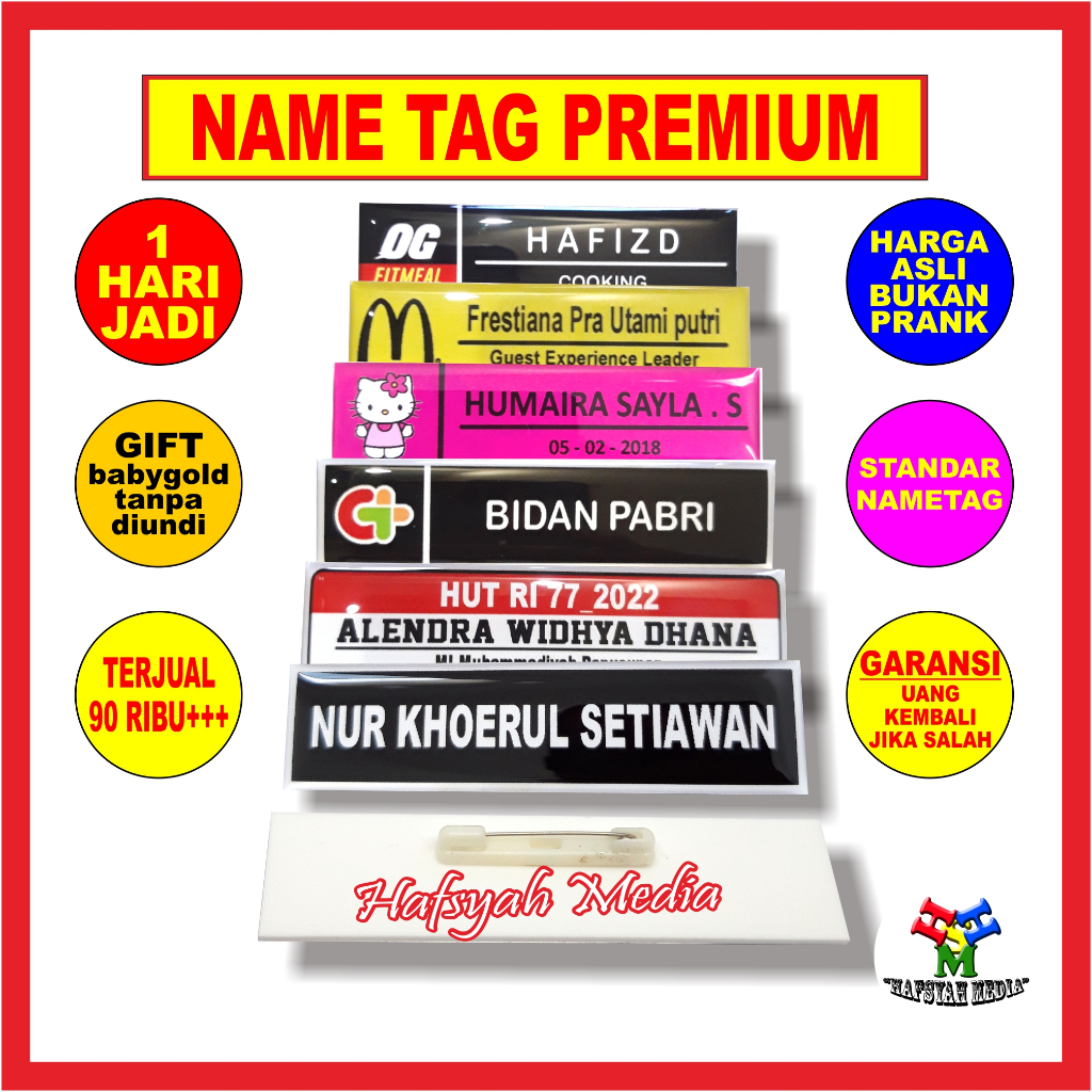 Name chest name tag name tag acrylic chest name plate magnetic nail ...