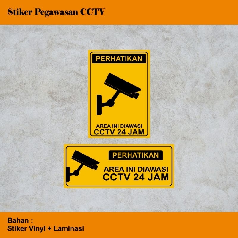 24-hour CCTV Surveillance Sticker | Shopee Malaysia