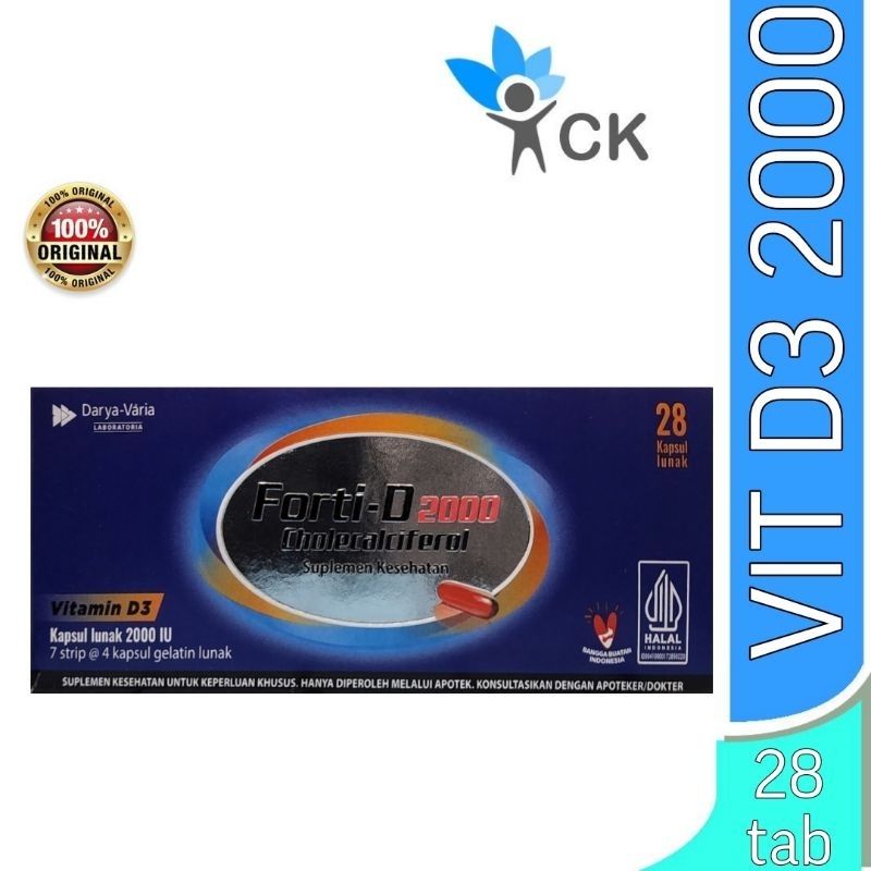 Forti-d FORTI d 2000 BOX Contains 28 vitamin d Supplements | Shopee ...