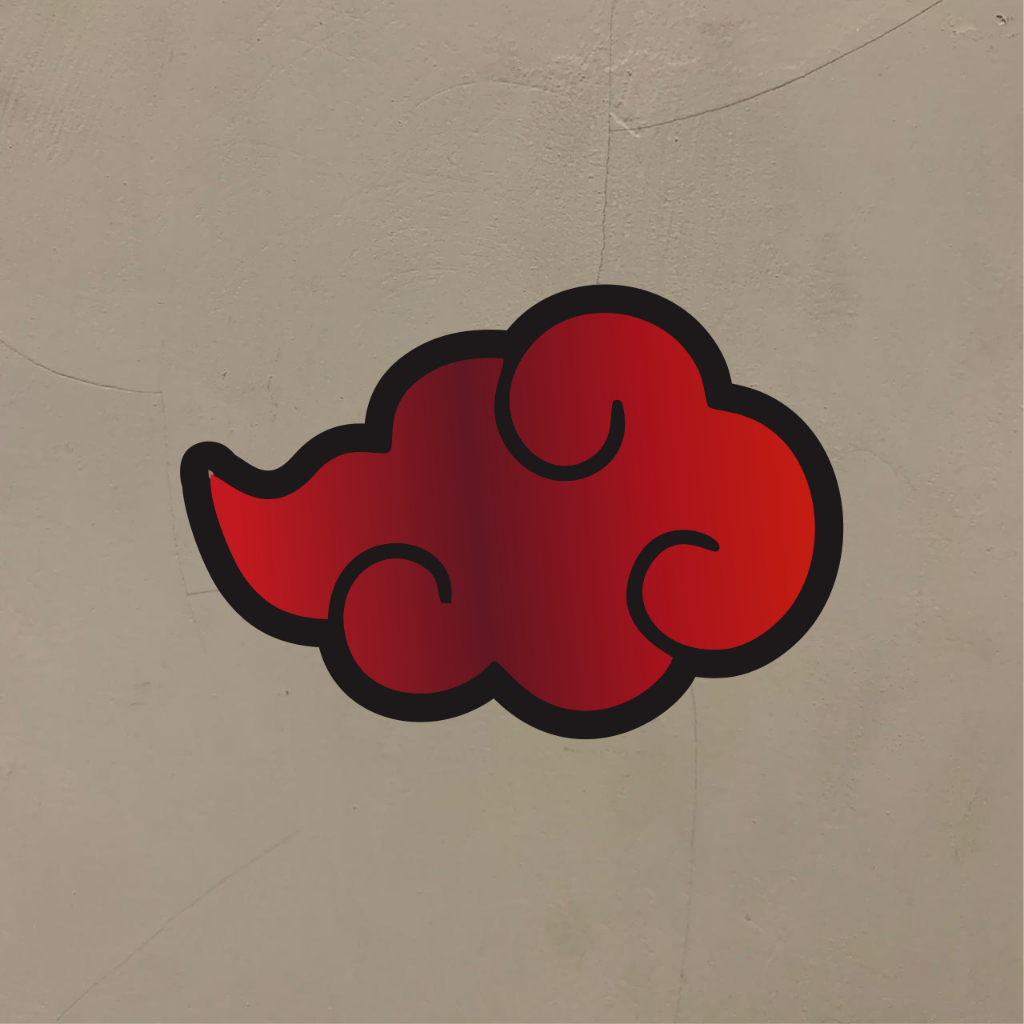 Anime Sticker Hologram Cloud Akatsuki Naruto Shipuden Case Hp And ...