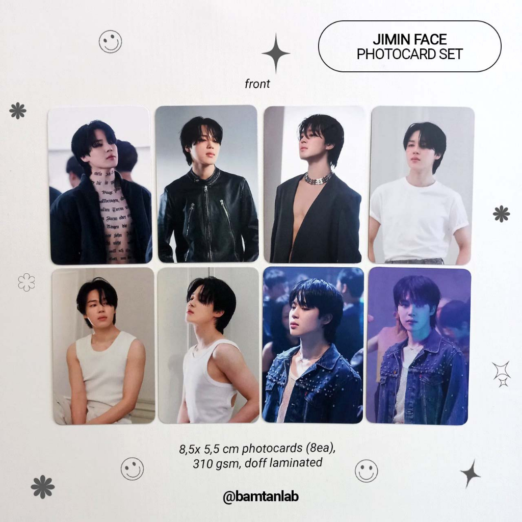 Jimin 'FACE' PHOTOCARD SET (8 PCS + PHOTOCARD HOLDER) | Pc BTS | Shopee Malaysia